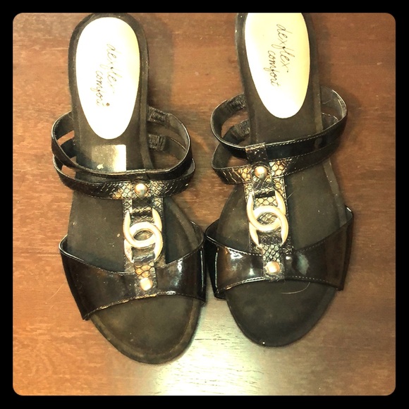dexflex comfort | Shoes | Sale Black Dress Shoes With Small | Poshmark